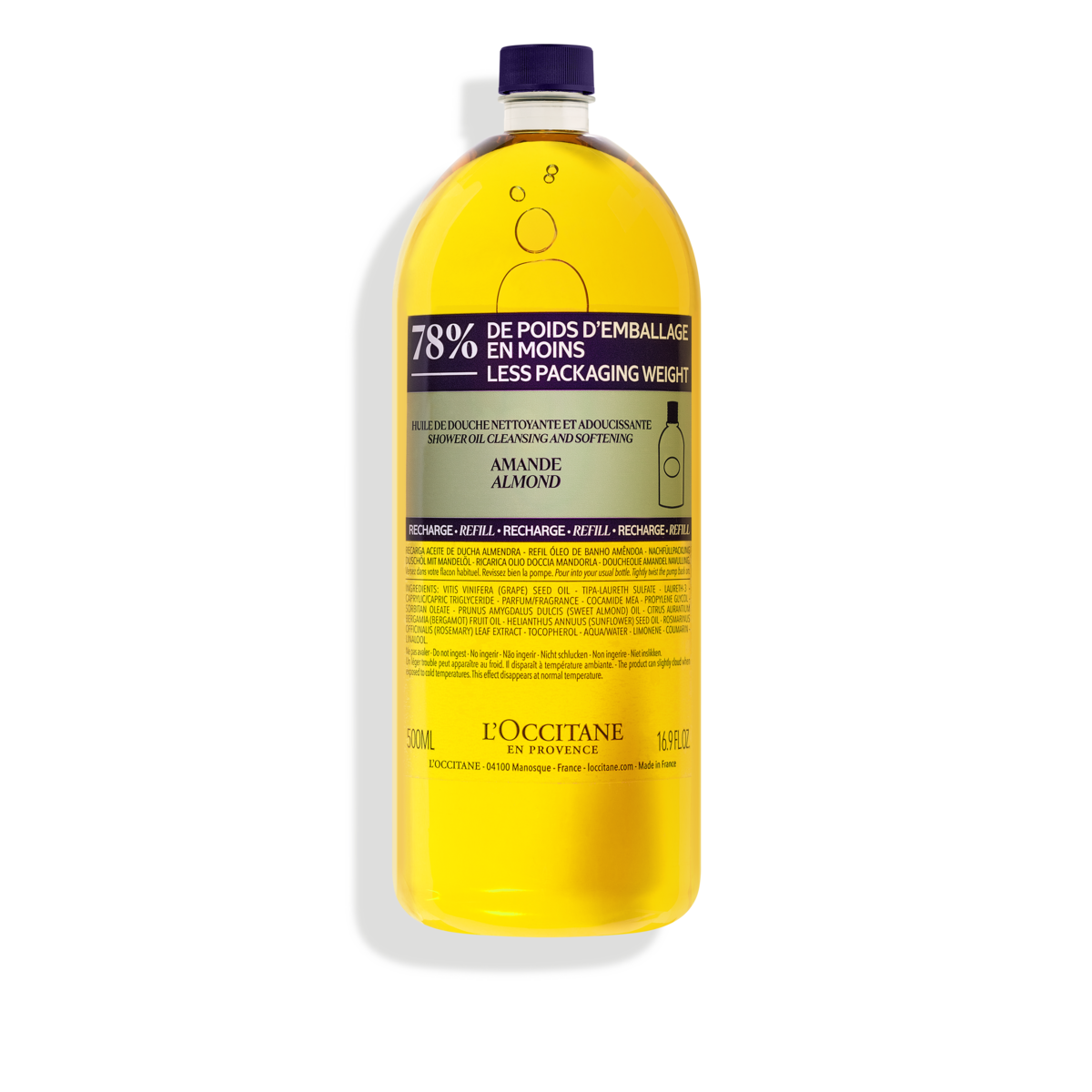 Almond Shower Oil Eco-refill | L'Occitane Singapore